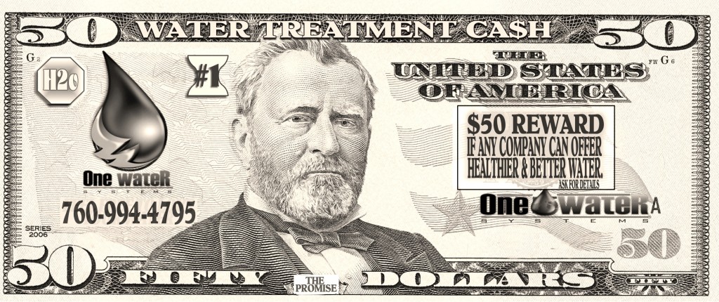 50 BUCKS – Sign | One Water Systems | Whole House Water Filtration ...